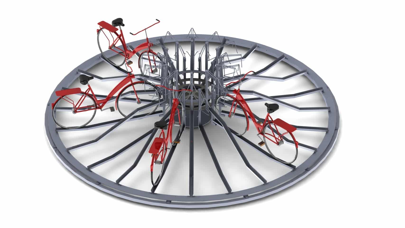 EZ-Carousel™ - Kinetic Bike Parking