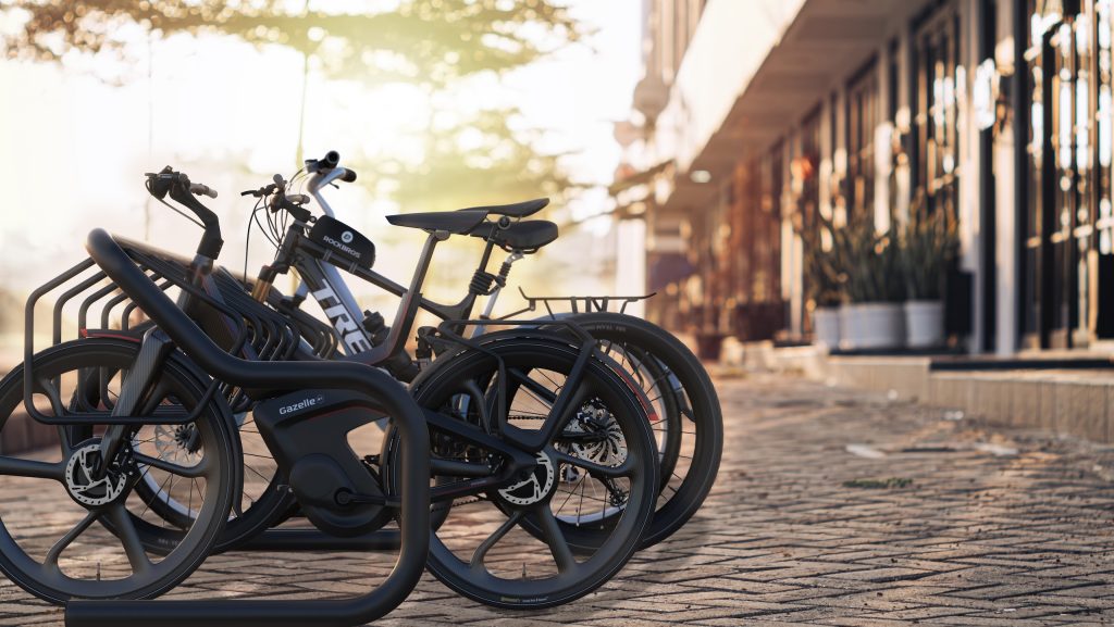 Horizontal Bike Racks - Kinetic Bike Parking