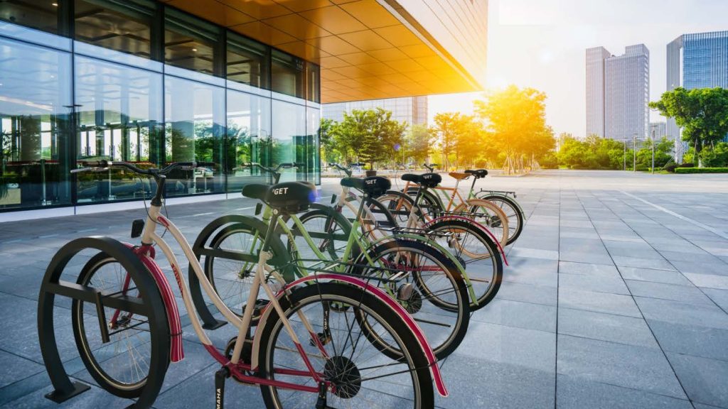 Horizontal Bike Racks - Kinetic Bike Parking
